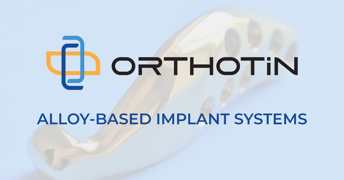 Temporomandibular Joint dysfunction Medical Devices - OrthoTiN
